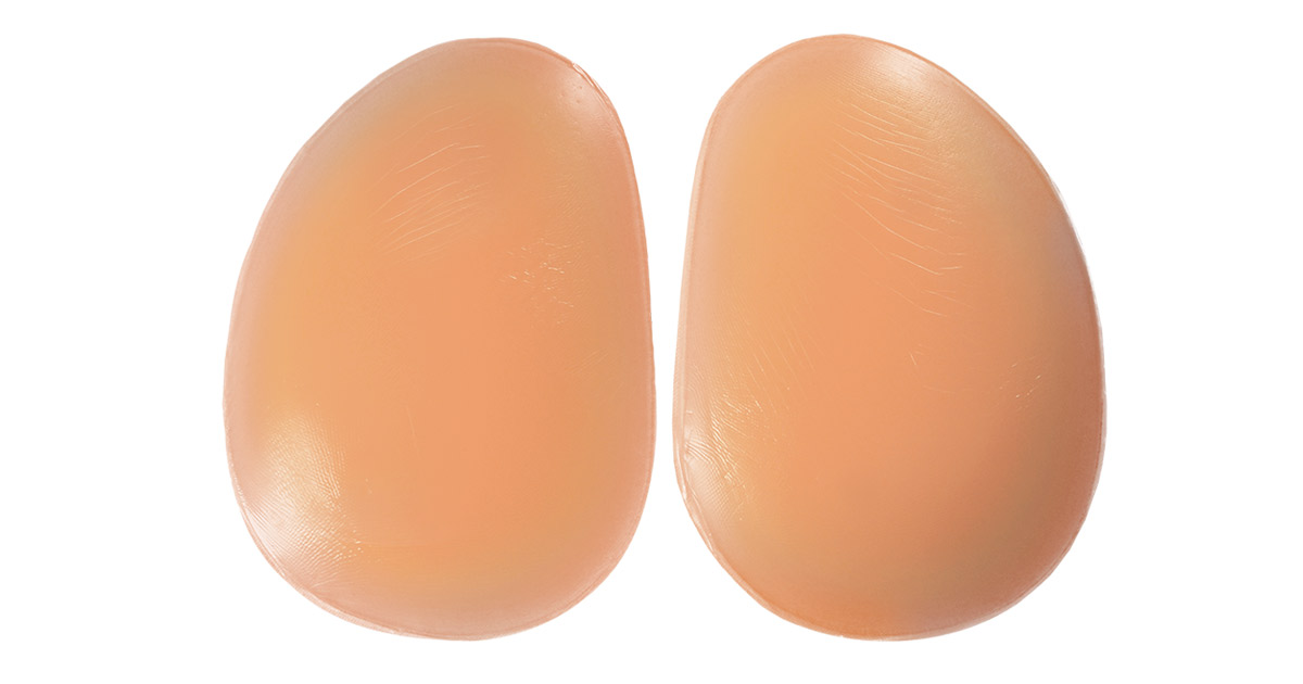 Silicone Butt Hip Enhancer, Oval Butt Pads